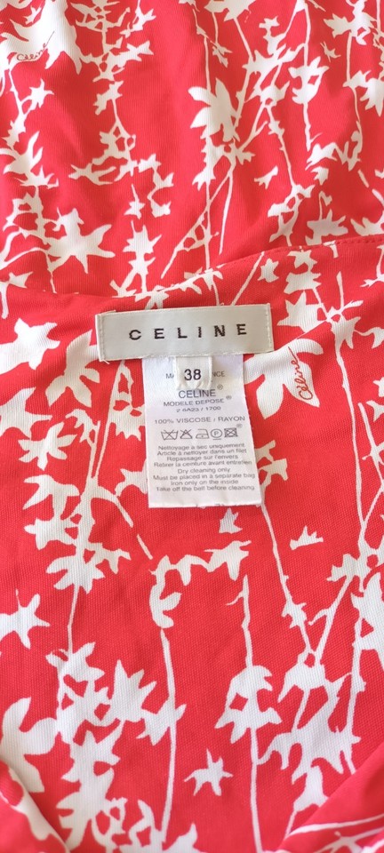 Celine Red Floral Dress | eBay UK