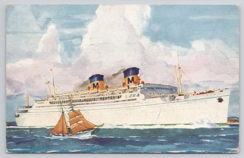 SS Lurline Matson Navigation Ocean Liner Ship Sailing Vessel Postcard ...