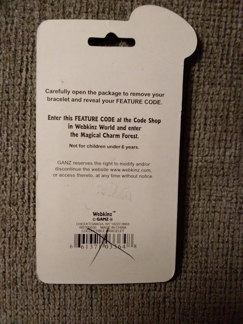 Webkinz GANZ Collectible Charm 6" Bracelet With Code Enclosed for sale ...