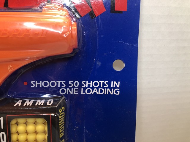 RARE Blue Vintage Rayline Zebra II 2 Automatic Toy Pistol Gun W/ Ammo ...