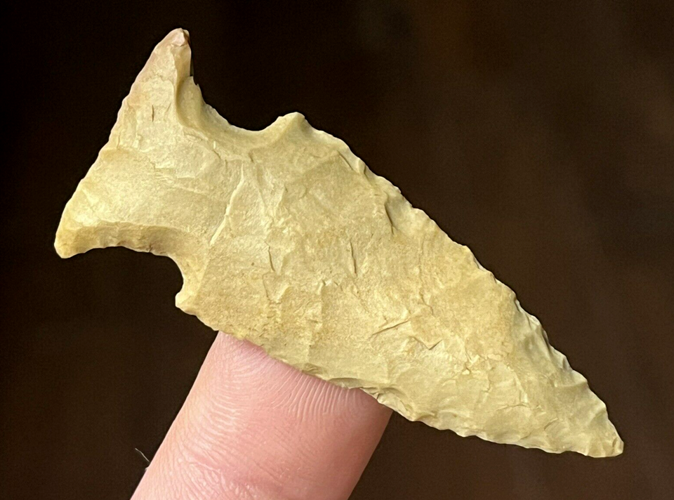 EXCEPTIONAL ENSOR POINT TEXAS ARROWHEAD AUTHENTIC INDIAN ARTIFACT TT2 ...