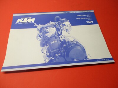 OEM KTM 2000 400 640 LC4-E 640 ADVENTURE R DUKE SPARE PARTS MANUAL ...