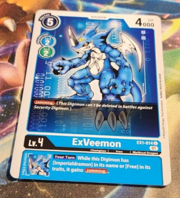 x1 Digimon EXVEEMON EX1-014 Blue Common Classic Collection TCG | eBay