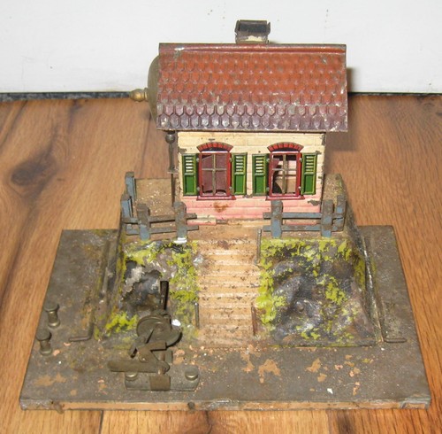 Carette Prewar German Tin Bell Guards Signal House Station Antique Bing ...