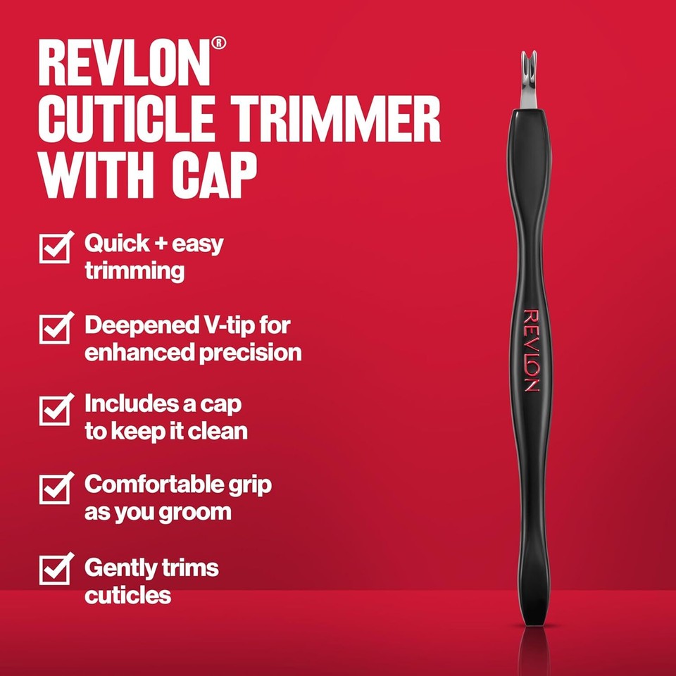 Cuticle Trimmer with Cap by Revlon, Cuticle Remover Tool, Nail Care ...
