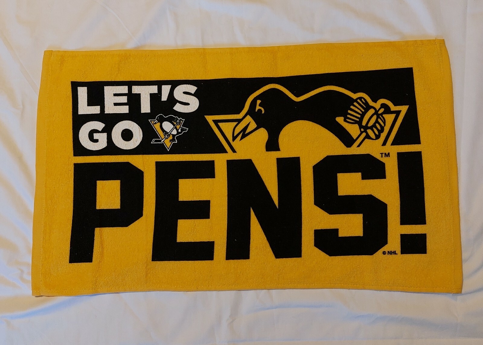 Pittsburgh Penguins rally towel lets go Pens | eBay