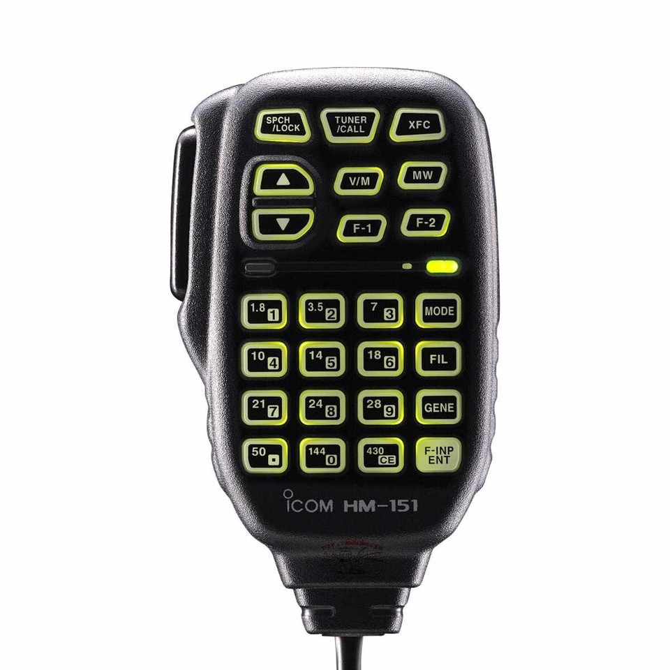 ICOM HM-151 Full Keypad Remote Control Hand Microphone Radio for IC ...