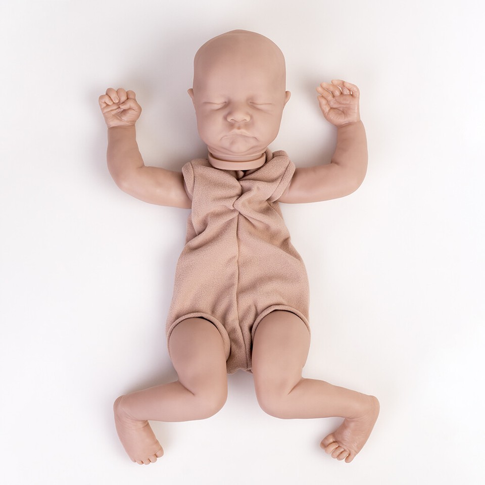 20" Lifelike Reborn Doll DIY Kit Unpainted Vinyl Silicone Newborn Mold ...