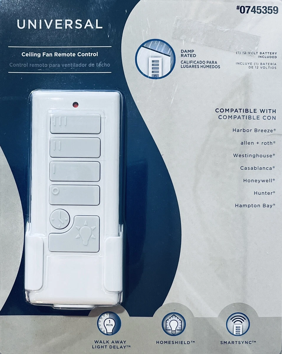 Harbor Breeze Ceiling Fan Remote Control Battery | Shelly Lighting