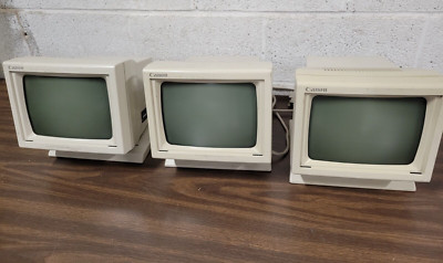 8.5" Canon V9521 & U630C Vintage Retro Monitors ~ 3 Pcs. Lot | eBay