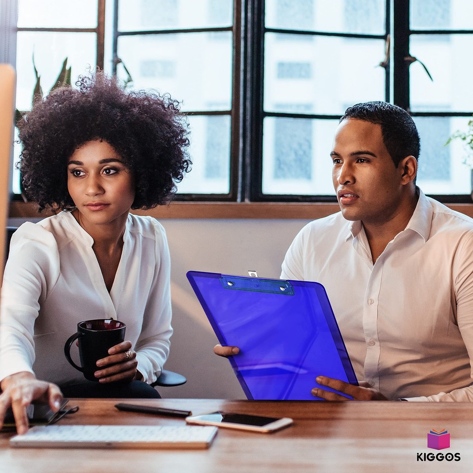 25 Transparent Colored Clipboards Bulk for Classroom Office Plastic ...