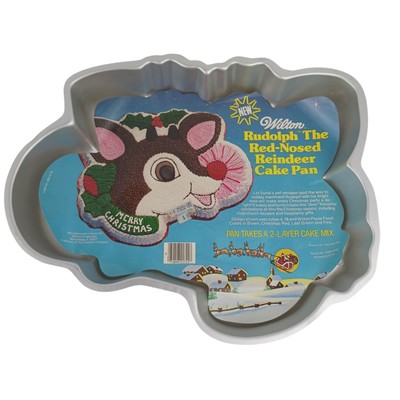 Vintage 1981 Rudolph The Red Nosed Reindeer Wilton Cake Pan Christmas ...