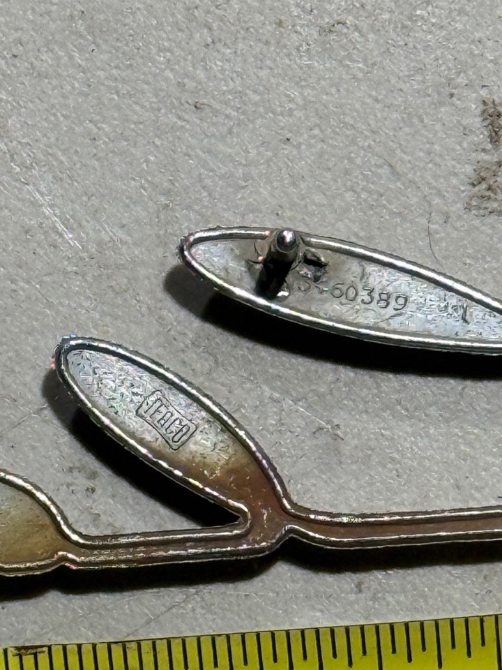 Vintage Classic Car Badge Emblem Hood Ornament 8" Chrome Silver Cursive ...