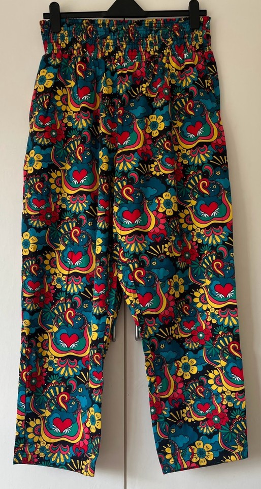LUCY & YAK ALEXA ORGANIC COTTON TROUSERS IN CLOUD PRINT SIZE L REG ...