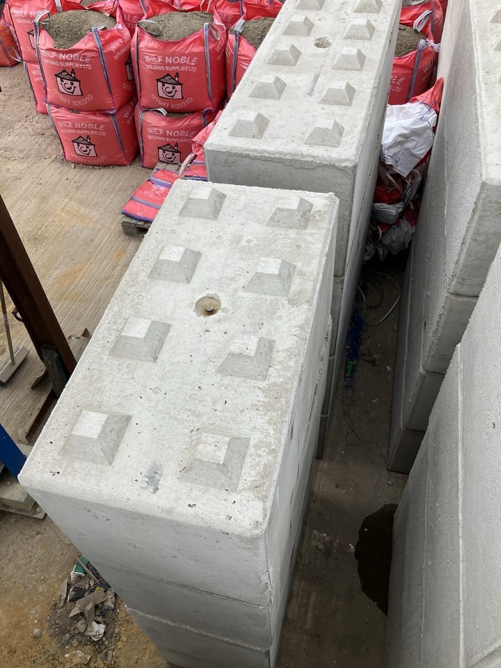 Interlocking concrete Lego Blocks With Lifting Eye 1800 1200 900 600 ...