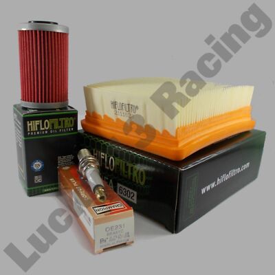 Service kit KTM Duke 125 11-12 ABS 13-16 oil filter air filter Spark ...
