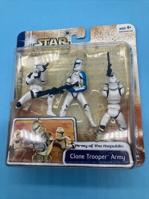 Star Wars Clone Wars Blue Clone Trooper Army Builder Hasbro Action ...