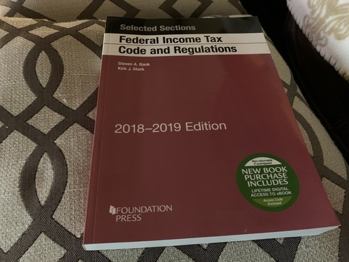 Selected Sections Federal Income Tax Code and Regulations 2018-2019 | eBay