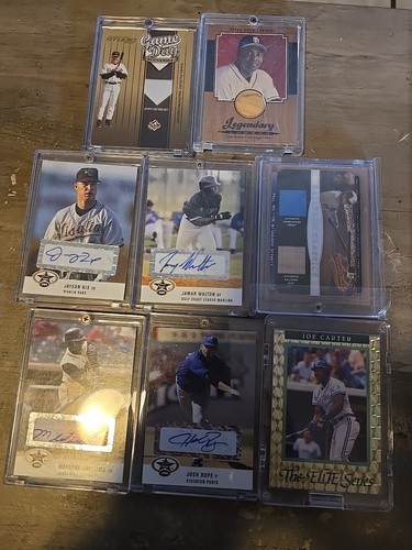 Baseball Trading 8 Card Lot Leaf,fleer,upper deck, Autograph, Game Used ...