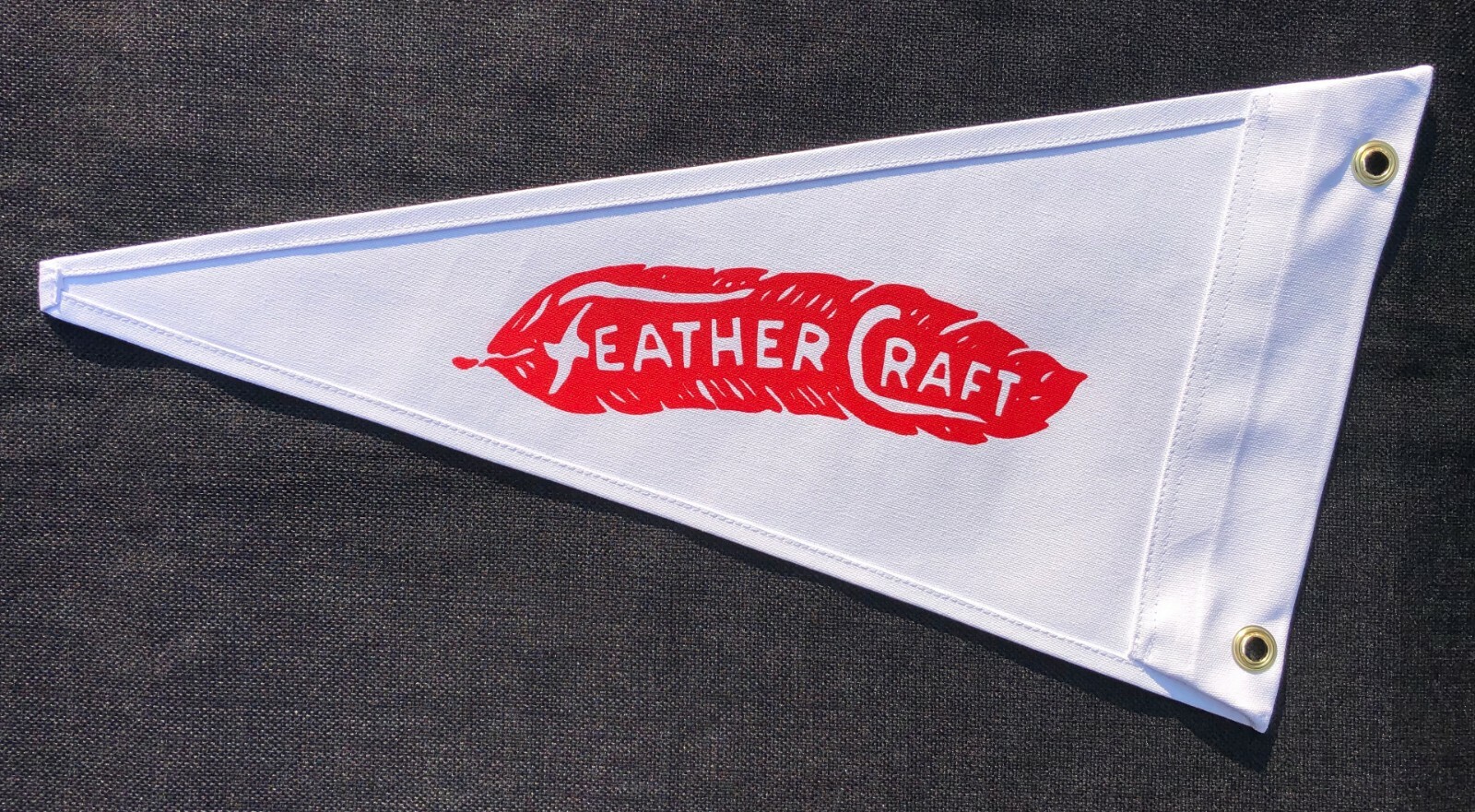 Feathercraft Vintage Style Boat Flag Pennant Nautical Feather Craft ...