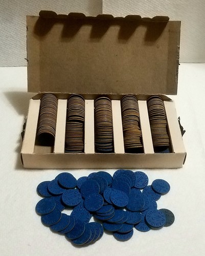 OPA BLUE 1 Point RATION COIN / TOKEN (U Select), WW2, Uncirculated (UNC ...