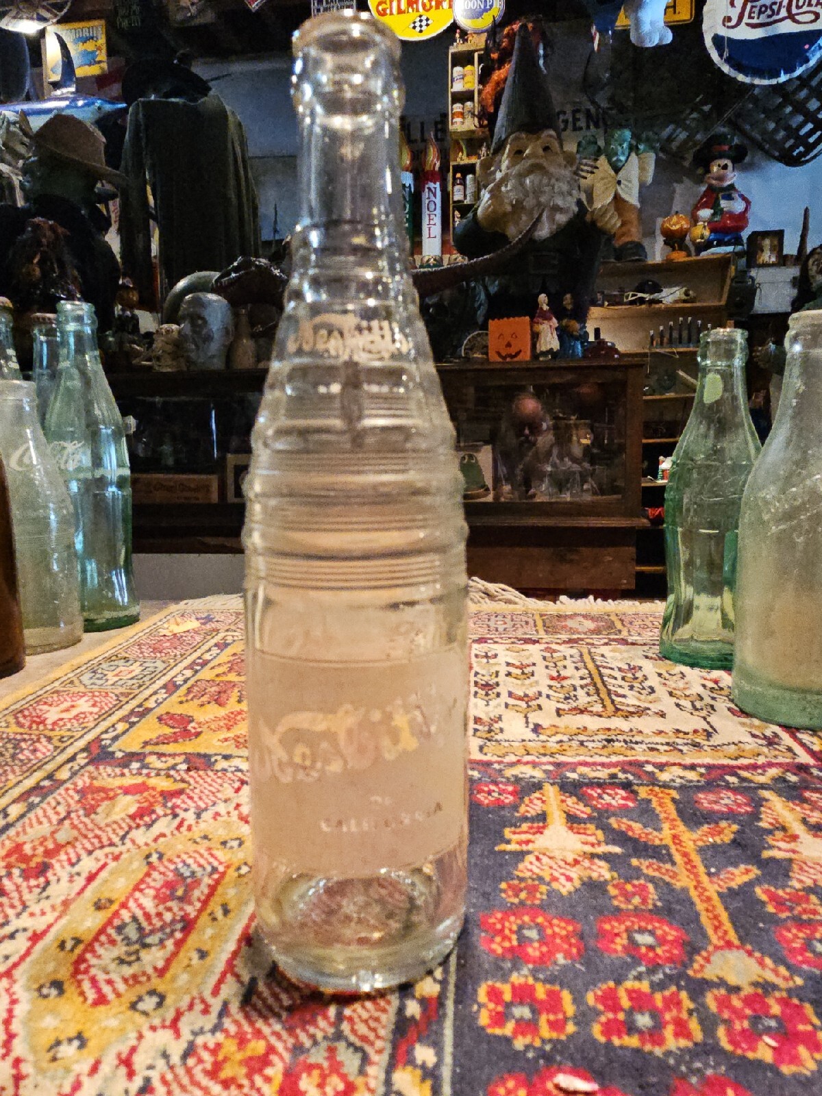 Vintage ACL Glass Soda Bottle Nesbitt's Of Los Angeles California 10 ...