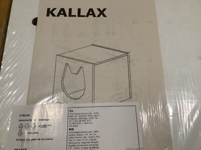 Ikea KALLAX Cat House Shelf Insert, 13x13"x15" White, 104.162.11 NEW | eBay