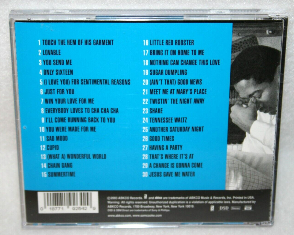 SAM COOKE Portrait Of A Legend 1951-1964 CD 30 Track Abkco Best Of ...