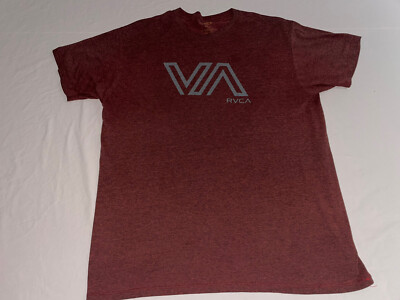 RVCA T-Shirt Maroon RVCA Mens XL Short Sleeve EXCELLENT CONDITION! | eBay