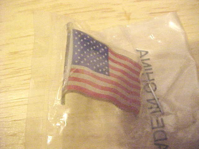 American Flag Tack Pin Patriotic Gold Metal Pin Back Brand New in ...