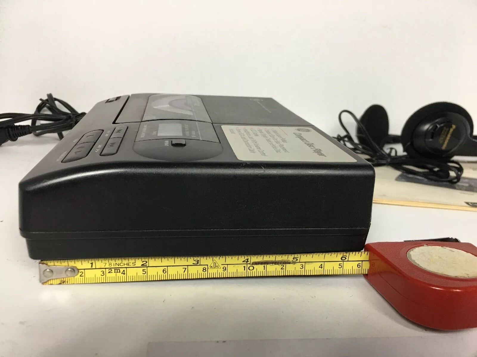 GE General Electric Compact Disc Digital Audio Player 11-8000A ...