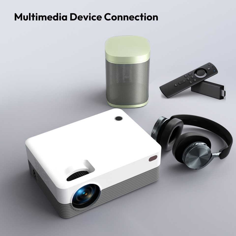 Smart Android Projector 4K UHD Portable WiFi Home Cinema Theater ...