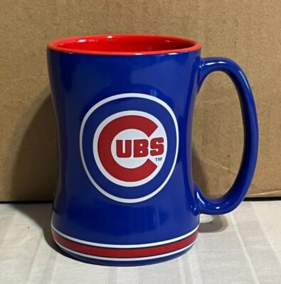 Chicago Cubs 15oz Sculpted Relief Coffee Mug [NEW] MLB Tea Cup Hot | eBay