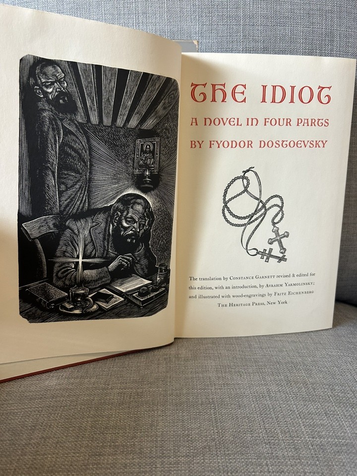 The Idiot: Fyodor Dostoevsky Heritage Press 1956 Hardcover W/ Slipcase ...