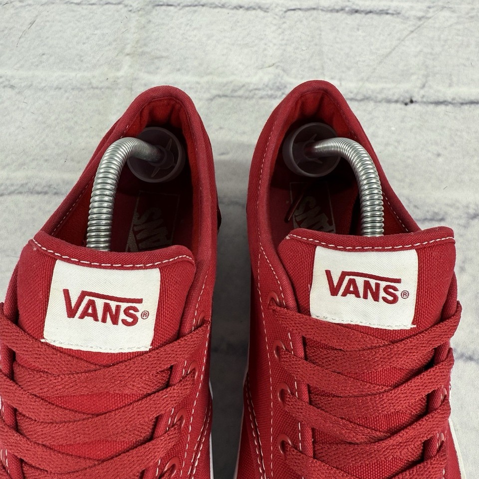 Vans Mens Atwood Printed Fox Red Sneakers Size 10.5 Spellout ...