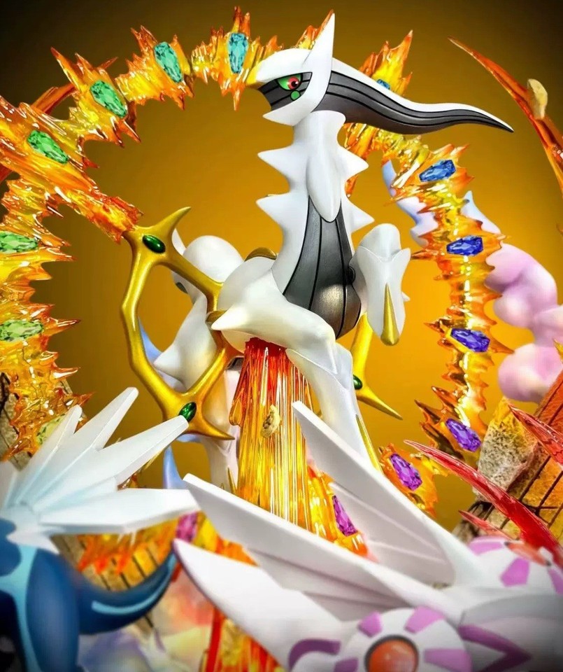 Pokemon Legendary Pokemon Statue Anime Statue Huge Throne Statue Resin ...