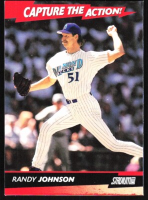 2001 Stadium Club Capture the Action Randy Johnson Arizona Diamondbacks ...