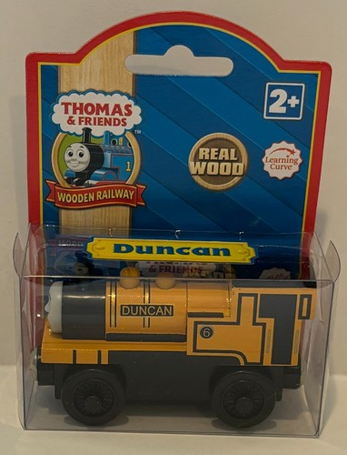 Duncan - Thomas & Friends Wooden Railway Train Engine w/ Character Card ...