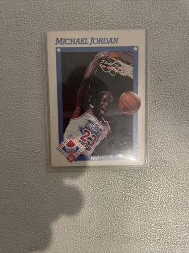 1991-1992 NBA Hoops Michael Jordan Basketball Card All Star Chicago ...