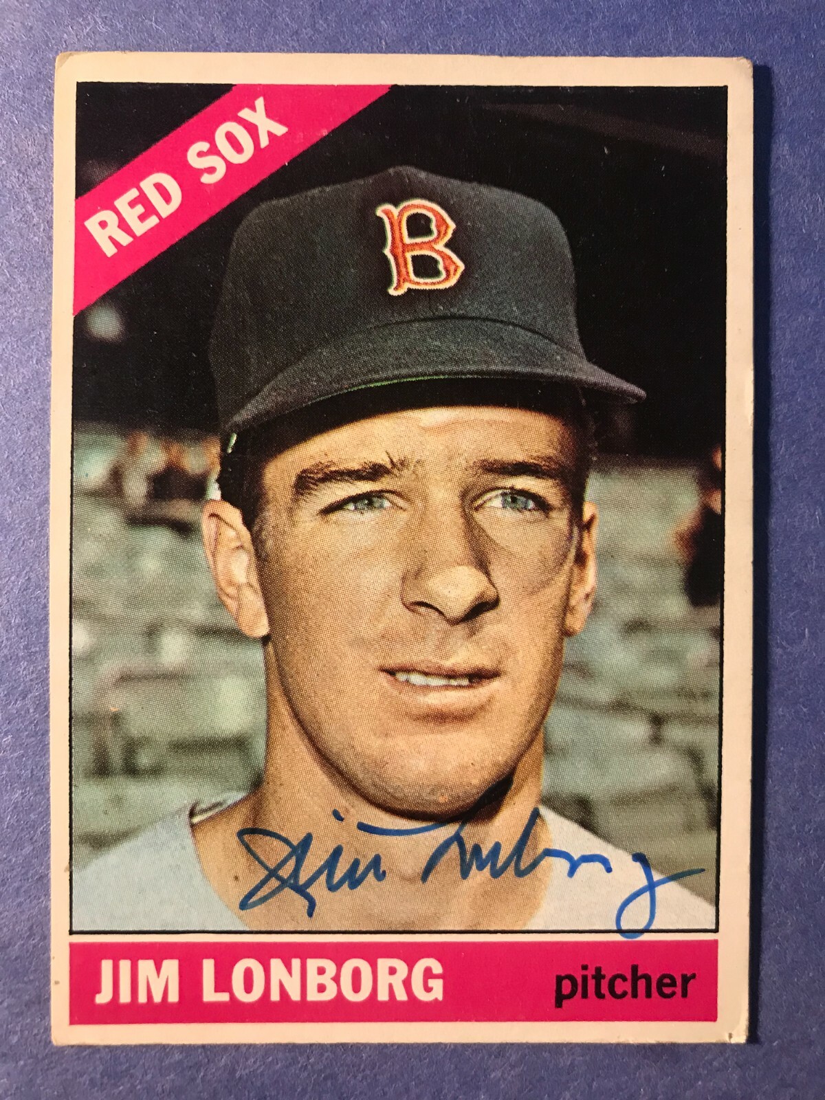SIGNED JIM LONBORG 1966 BASEBALL CARD AUTOGRAPHED - RED SOX | eBay