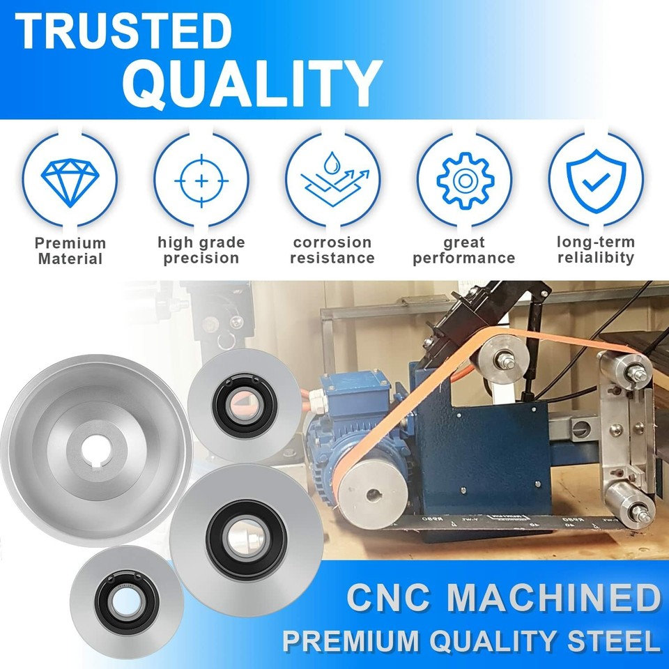 Belt Grinder 2x72 Wheel Set For Knife Grinder with Drive Idler,Tracking ...