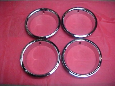 NORS 66-72 RALLY WHEEL TRIM RINGS CHEVELLE CAMARO NOVA IMPALA CORVETTE ...