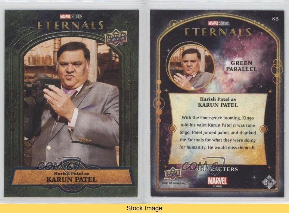 2023 Upper Deck Marvel Eternals Characters Green Harish Patel as Karun ...