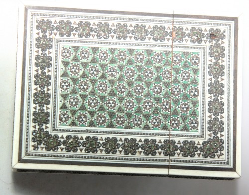 ANTIQUE INCREDIBLE MICRO MOSAIC CARD CASE~ GORGEOUS! | eBay