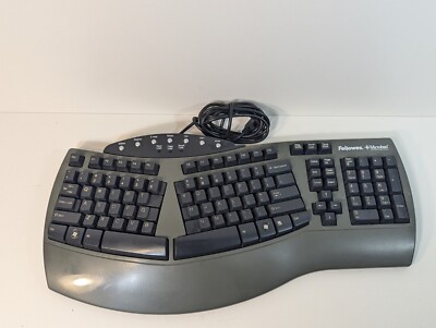 Fellowes Microban Ergonomic Keyboard - Model KU-9938 | eBay