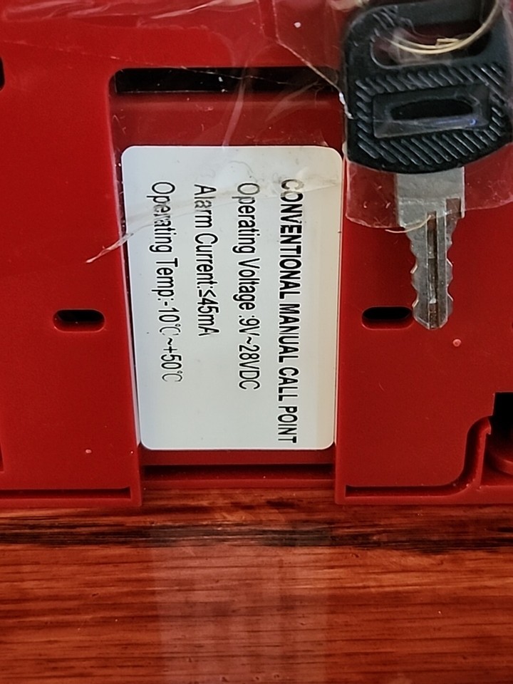 Manuel Call Point Fire Reset Push In Pull Down Emergency Alarm Station ...