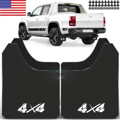 4x FOR Ford Ranger Raptor 4X4 Splash Guards Mud Flaps Black Carbon ...