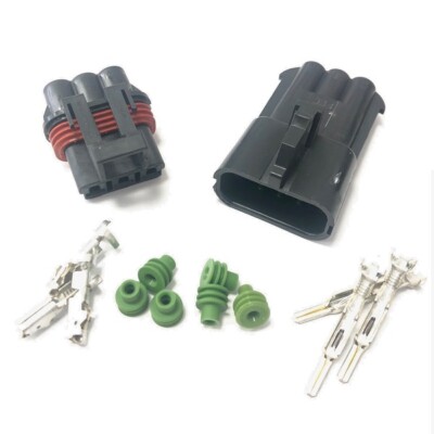 Delphi 280 Style 3 Way Waterproof Wiring Connector With Terminals ...