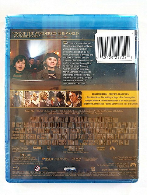 Hugo (Blu-ray Disc, 2012, 2-Disc Set, Includes Digital Copy UltraViolet ...