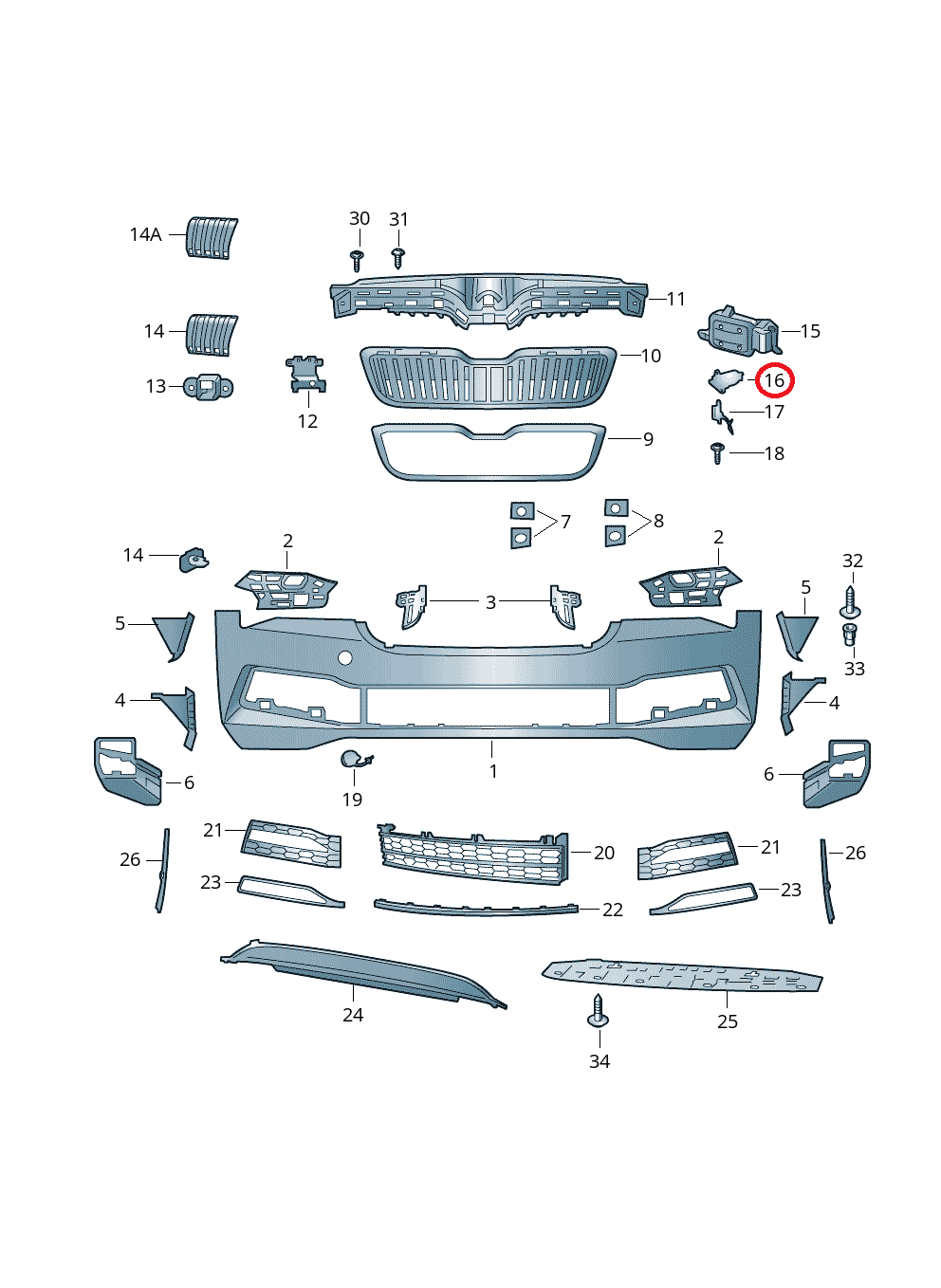 NEW GENUINE VOLKSWAGEN PASSAT B8 THROTTLE CONTROL ELEMENT 5GE810773B ...